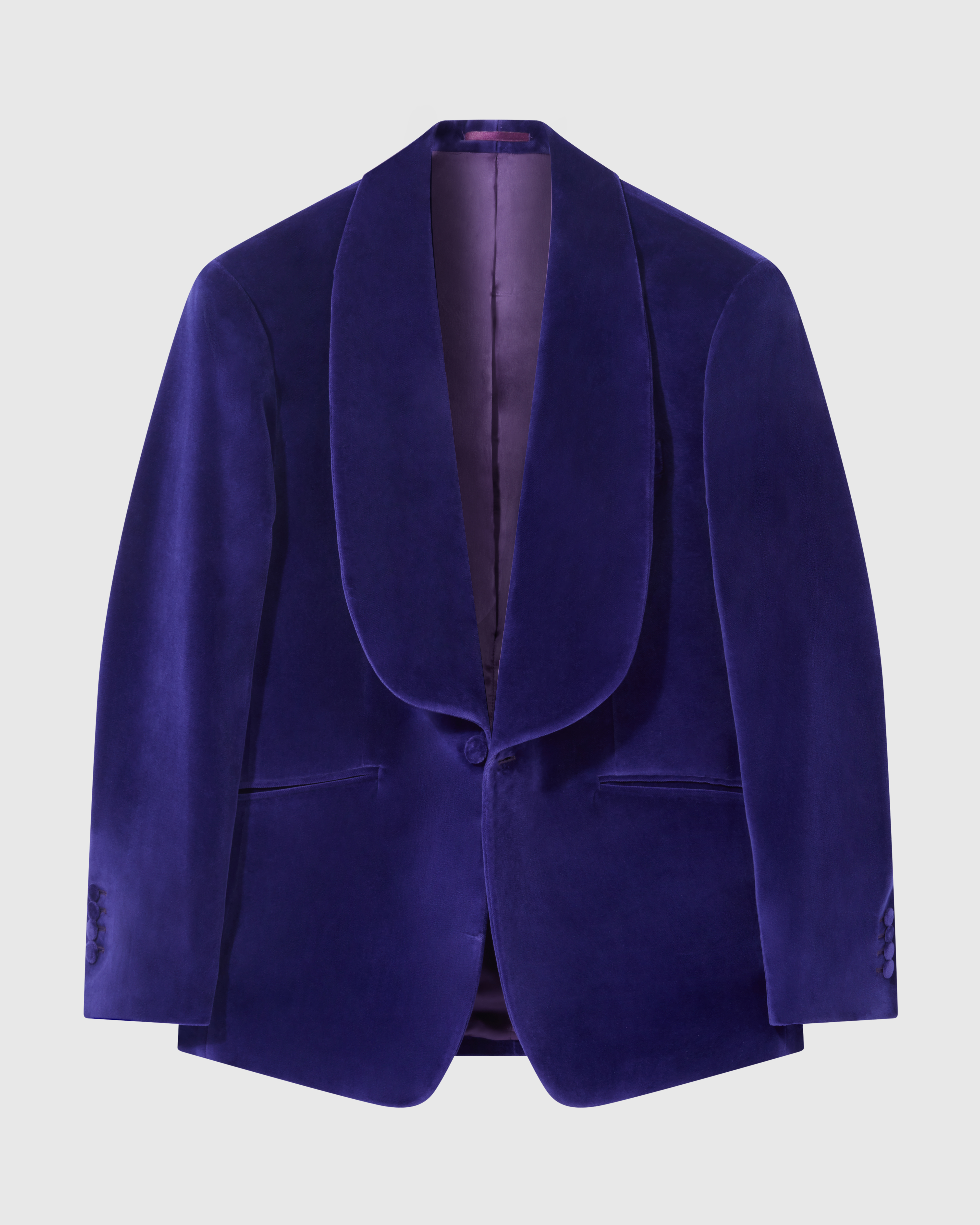 Made-to-Measure Electric Blue Velvet Cocktail Jacket by Scabal - June ...