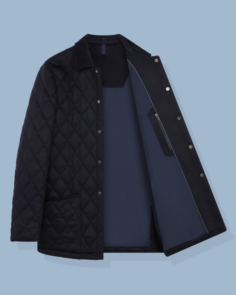 Navy Pure Cashmere Paddock Jacket NOW LIVE - Casual Fitters