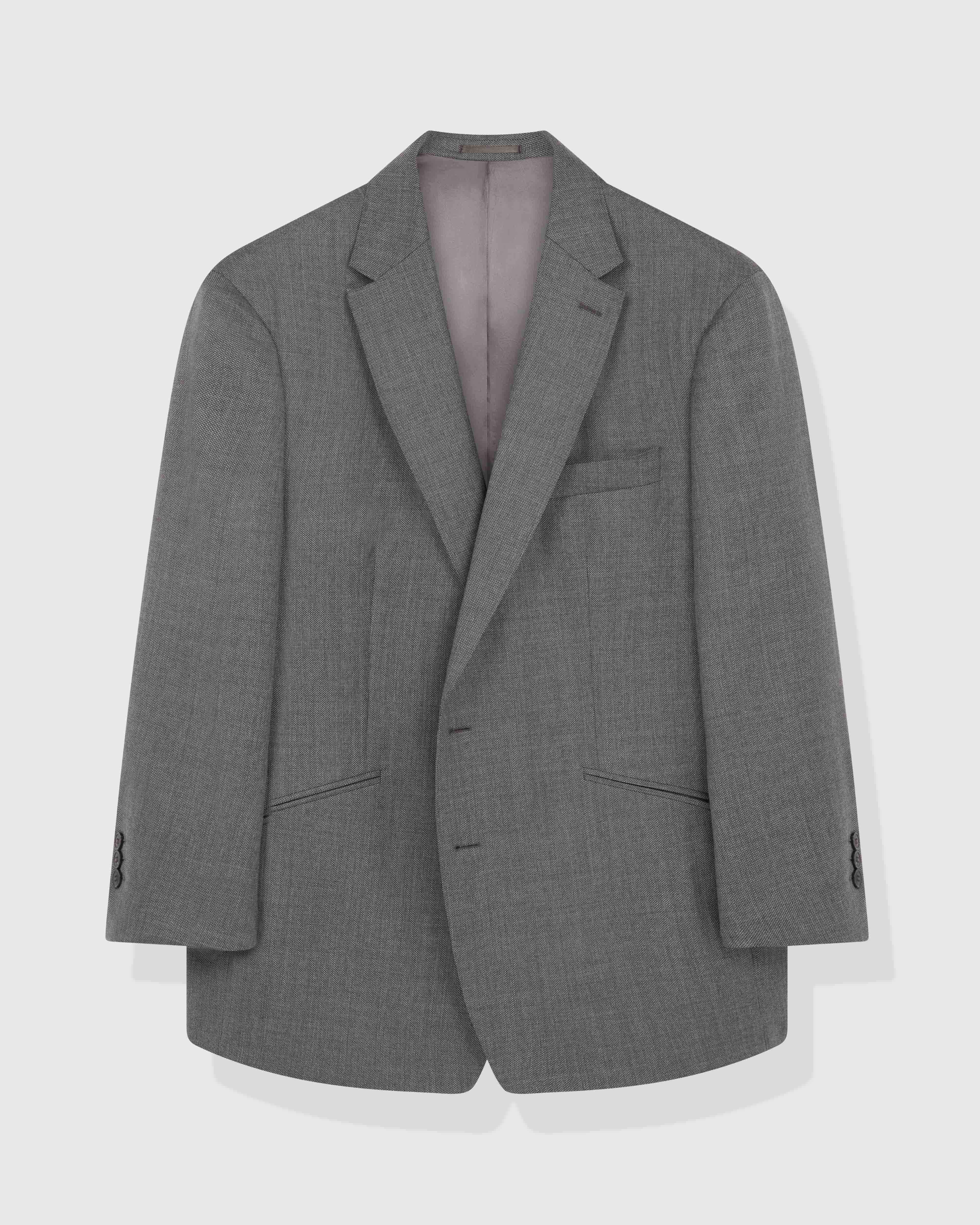 Made-to-Measure Grey Birdseye Work/Event Suit by VBC - August.25.f26 ...